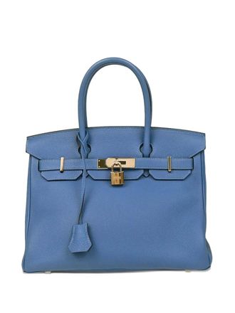Hermès sac à main Birkin 30 en cuir (2018) - Bleu
