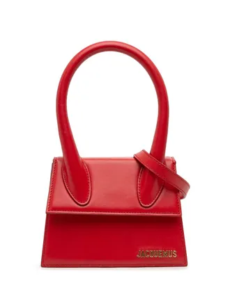 Jacquemus 2018-2025 Leather Le Chiquito Moyen satchel - Rouge