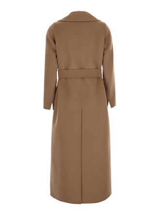 Max Mara Womens Coat Poldo Beige Wool