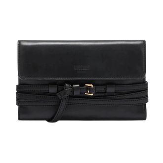 Moschino Tie Me Wallet On Chain - - Bags - Damen - Schwarzk - ONE SIZE
