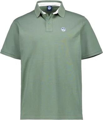 North Sails Herren Polo-Shirt gr&uuml;n Baumwoll-Piqu&eacute;