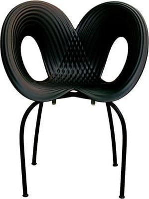 Moroso Fauteuil empilable - Noir - Acier verni - Designer Ron Arad
