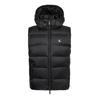 Calvin Klein Jeans Gesteppte Daunenweste mit Kapuze - - Jackets - Herren - Schwarzk - S