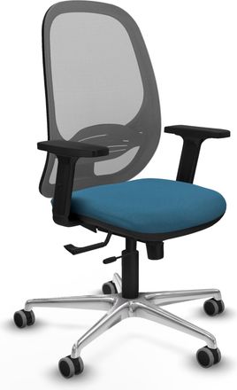 Piqueras y Crespo Ergonomischer B&uuml;rostuhl Cilanco mit 2D-Armen, h&ouml;henverstellbare Lendenwirbelst&uuml;tze, ausgestattet mit Syncro/Traslack und Schneidschaum, mit Rollen von