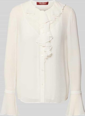 Max Mara Regular Fit Langarmbluse mit Top aus reiner Seide