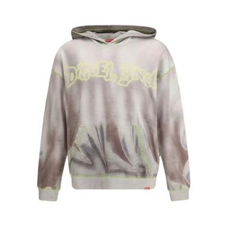 Diesel Homme, Sweatshirts et sweats &agrave; capuche, Gris, Taille: S SweaT-shirt ras du cou en coton
