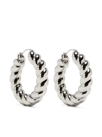 Eddie Borgo boucles doreilles Rope - Argent