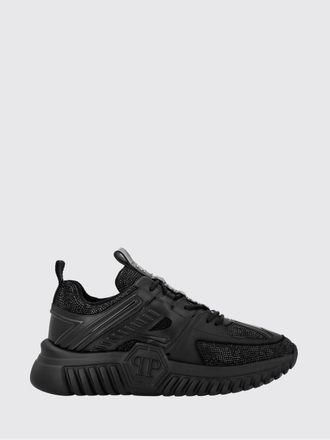 Philipp Plein Supersonic Leder- und Wildleder-Sneakers mit Kristallen und Chunky-Sohle