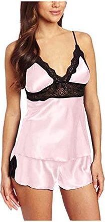 Generic Lingerie sexy pour femme - Ensemble de v&ecirc;tements de nuit sexy, Rose, M