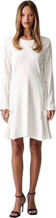 Liu Jo Robe Courte &Eacute;vas&eacute;e - Femme - Robes - Beige - Taille: 38 FR