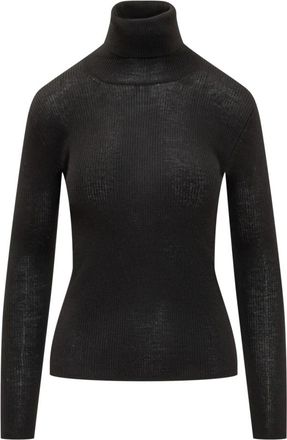 P.A.R.O.S.H. P.a.r.o.s.h., Femme, Pulls, Noir, Taille: 42 FR Leila Ribbed Knit Jumper