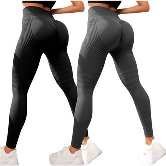 Generic Zhden 2er Pack Cellumove 3D Leggings, Anti Cellulite Kompression Leggins Damen Scrunch Cellulu kompressionsleggins Damen Lip&ouml;dem- Definieren Sie Ihre 