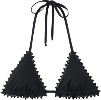 Jacquemus Femme, Maillots de bain, Noir, Taille: 42 FR Picot Bikini Top