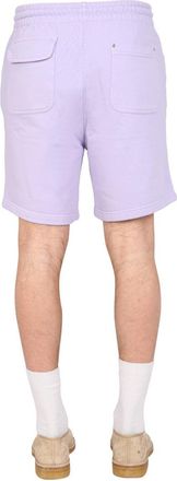 Mouty Logo Embroidery Bermuda Shorts - Lilac