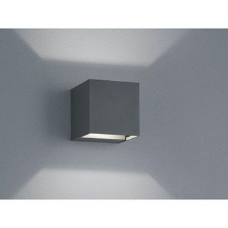 Trio Leuchten led Au&szlig;en-Wandleuchte Adaja anthrazit Up- & Downlight Wandleuchte