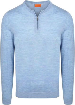 Suitable Crew Zip Merino Bleu Clair