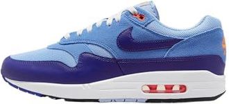 Nike Nike Chaussures Air Max 1 Essential pour homme (FZ5808-400, bleu psychique/rose hyper rose/bleu universitaire), Bleu psychique/rose hyper rose/bleu un
