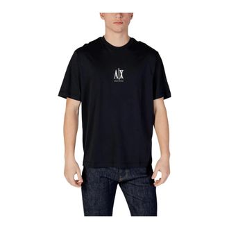 A|X Armani Exchange T-shirt &agrave; manches courtes avec logo - Homme - Tops - Bleu - Taille: XS
