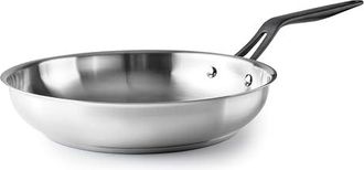 Lacor 47326 - Bratpfanne Origin, 26 cm, Edelstahl 18/10, Oberfl&auml;che Ohne Antihaftbeschichtung F&uuml;r Traditionelles Kochen, Geeignet F&uuml;r Induktion Und Geschirr