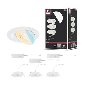 Paulmann 92254 EBL Set Aumus schwenkbar 3-Stepdim LED 3x750lm 2700-6500K 5W 230V Weiss matt
