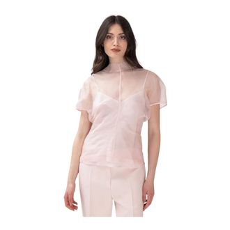 Federica Tosi Blusa Organza - - Blouses & Shirts - Damen - Rosa - M
