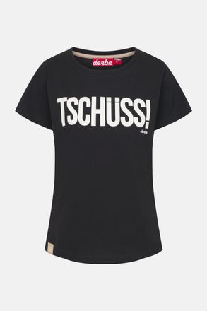 Derbe Derbe T-Shirt Tsch&uuml;ss Damen Schwarz GOTS Organic