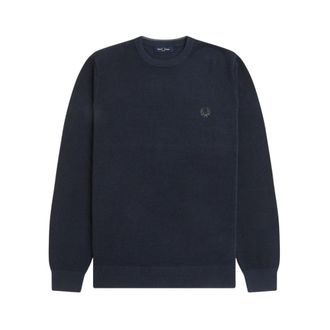 Fred Perry Round-Neck Strickwaren - - Knitwear - Herren - Blau - S