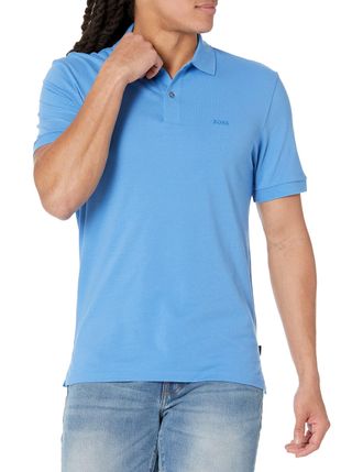 BOSS Herren Regular Fit Poloshirt, Stahlblau, XL