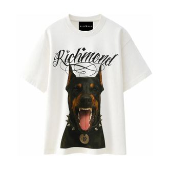 John Richmond T-Shirt mit Grafikprint - - Tops - Herren - Wei&szlig; - S