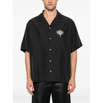 Amiri Lasso Oversized Camp Shirt - - Shirts - Herren - Schwarzk - S