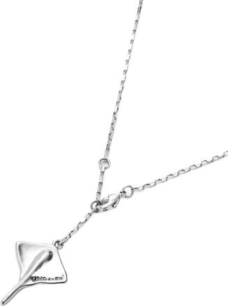 Uno De 50 UNO de 50 Kurze Halskette in Form eines Mantarrays, versilbert mit Sterlingsilber, handgefertigter Schmuck, hergestellt in Spanien