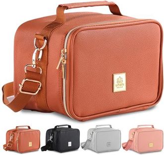 Umami Premium Kühltasche Klein, Lunchbag für Arbeit, Reisen, Büro, Picknick, Mini-Lunchbag Isoliert aus veganem Leder, Faltbare Lunchtasche, Kleine Kühltasc