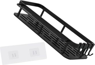 BESPORTBLE ROMISBABA Wandregal ohne Bohren aus Edelstahl Badezimmer Organizer mit Gro&szlig;er Ablagefl&auml;che Rostfrei Wandmontierter Shampoo und Handtuchhalter f&uuml;r Bad 