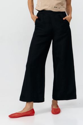 Suite13lab Damen vegan Hose Hatta Schwarz
