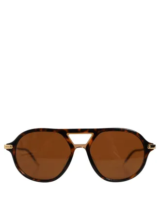 Dolce & Gabbana Brown Dg4343f Havana Tortoise Women Eyewear Sunglasses Acetate