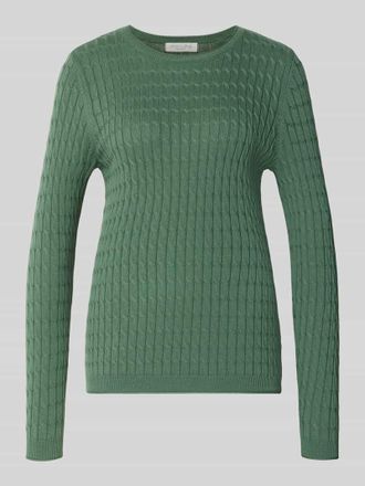 Christian Berg Slim Fit Strickpullover mit Zopfmuster