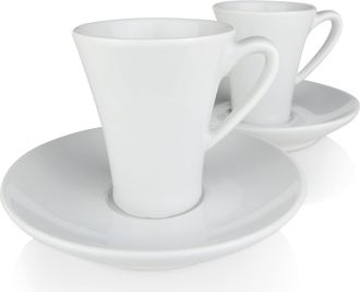 Spal Porcelanas Espressotassen Set Loop -2er Set - 70 ml - feinstes Porzellan aus Manufaktur- Mokkatassen (2)