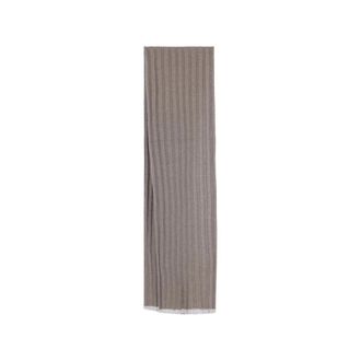 Brunello Cucinelli Kaschmir Rippstrick-Schal - - Accessories - Herren - Grau - ONE SIZE