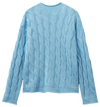 Benetton Damen Trikot Rollkragen M/L 1335d2467 Pullover, Hellblau 20b, XS