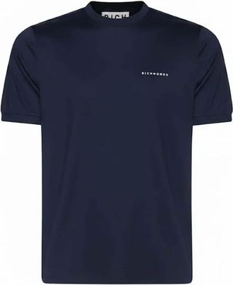 John Richmond Homme, Tops, Bleu, Taille: XS T-Shirt Respir