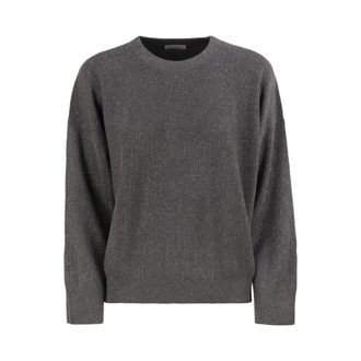 Brunello Cucinelli Vanis&eacute; Pullover - - Knitwear - Herren - Grau - M