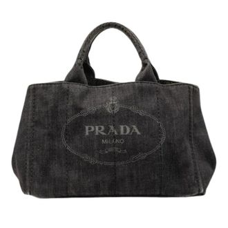 Prada Pre-owned Denim Satchel - - Pre-owned - Damen - Schwarzk - ONE SIZE