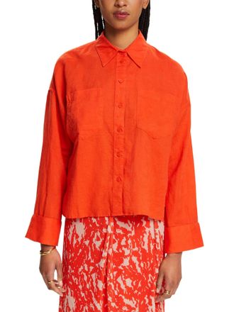 Esprit Damen 034ee1f312 Bluse, Bright Orange, XS EU