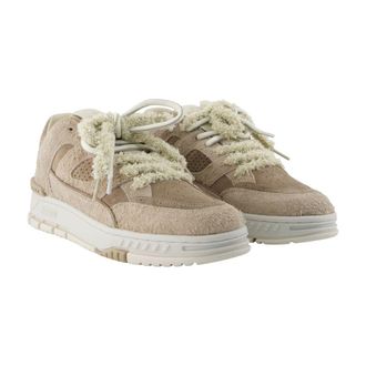 Axel Arigato Mens Area Lo Sneaker Beige Calfskin