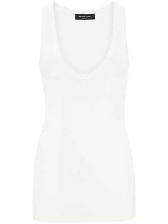 Fabiana Filippi Fein geripptes Tanktop - Wei&szlig;