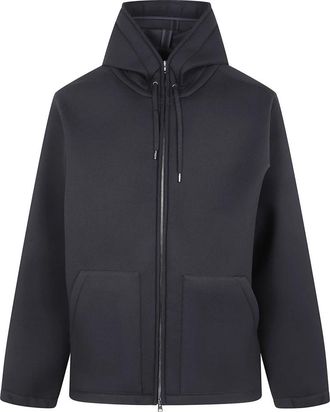 Herno Homme, Sweatshirts et sweats &agrave; capuche, Noir, Taille: XL Belt Pockets Short Jacket