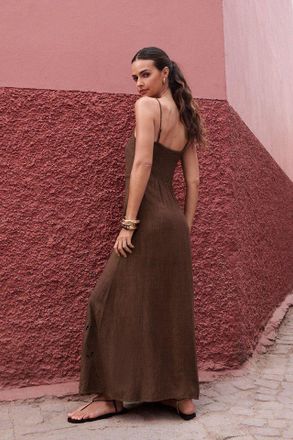 Lipsy Maxikleid Lipsy Midaxi-Kleid mit Lochstickerei, Cutout (1-tlg)