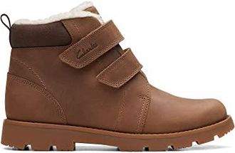 Clarks Heath Snug K Bottes de combat pour bébé garçon, mat, 25.5 EU