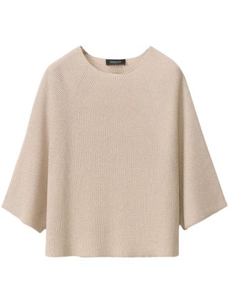 Fabiana Filippi pull en maille fine - Marron