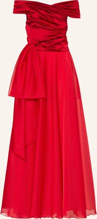 Talbot Runhof Talbot Runhof Abendkleid Im Materialmix rot
